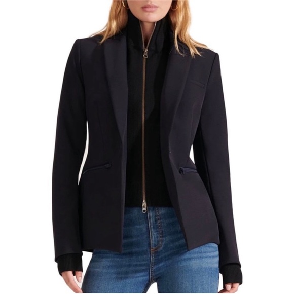 Veronica Beard | Jackets & Coats | Veronica Beard Black Ribbed Knit ...